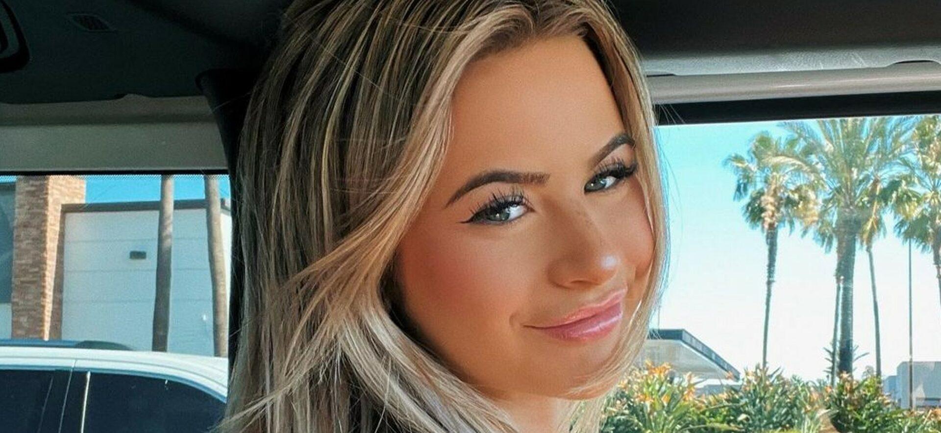 Emily Elizabeth Shows Eye Popping Chest In Tight Top