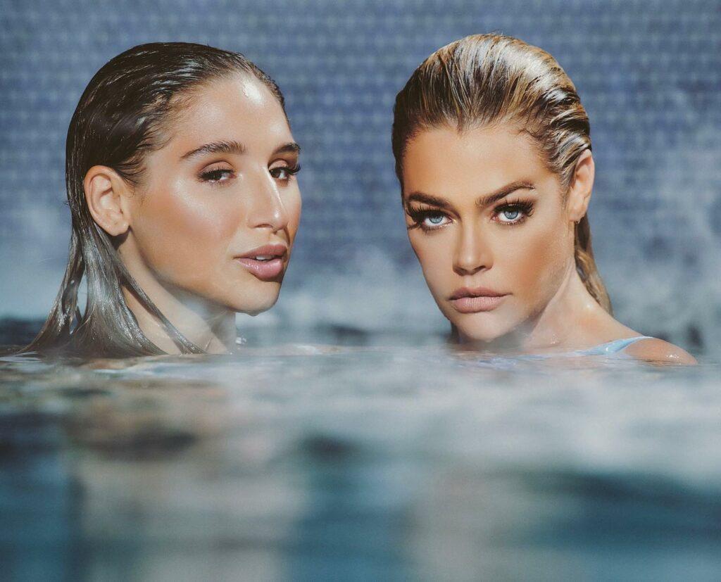 Denise Richards Is Ready For Friday In A Plunging Black Bathing Suit