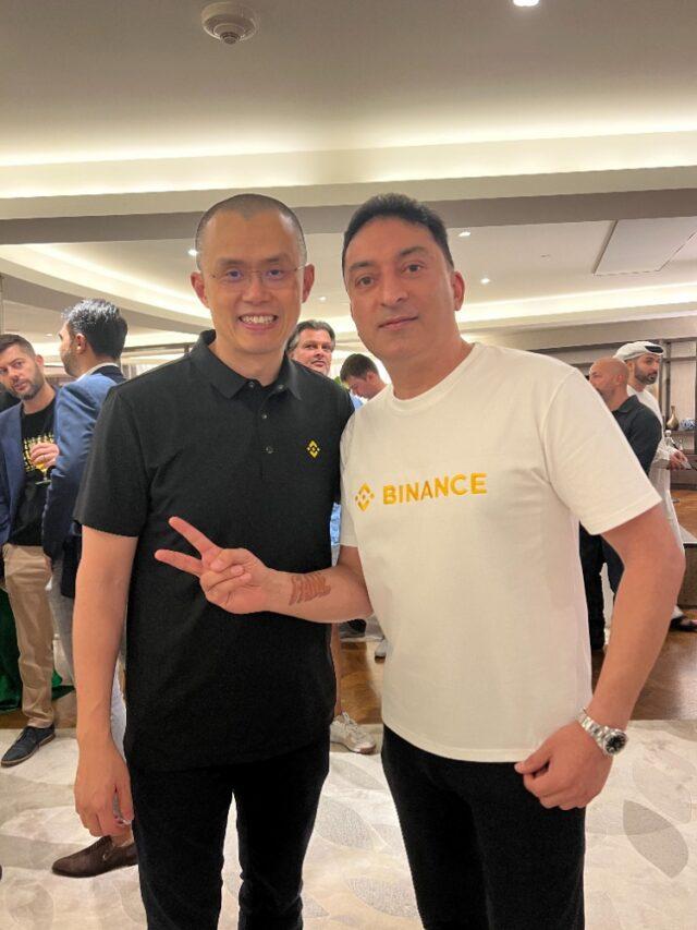 Paris Hilton PUMPED For Binance Lighting Up Tallest Building