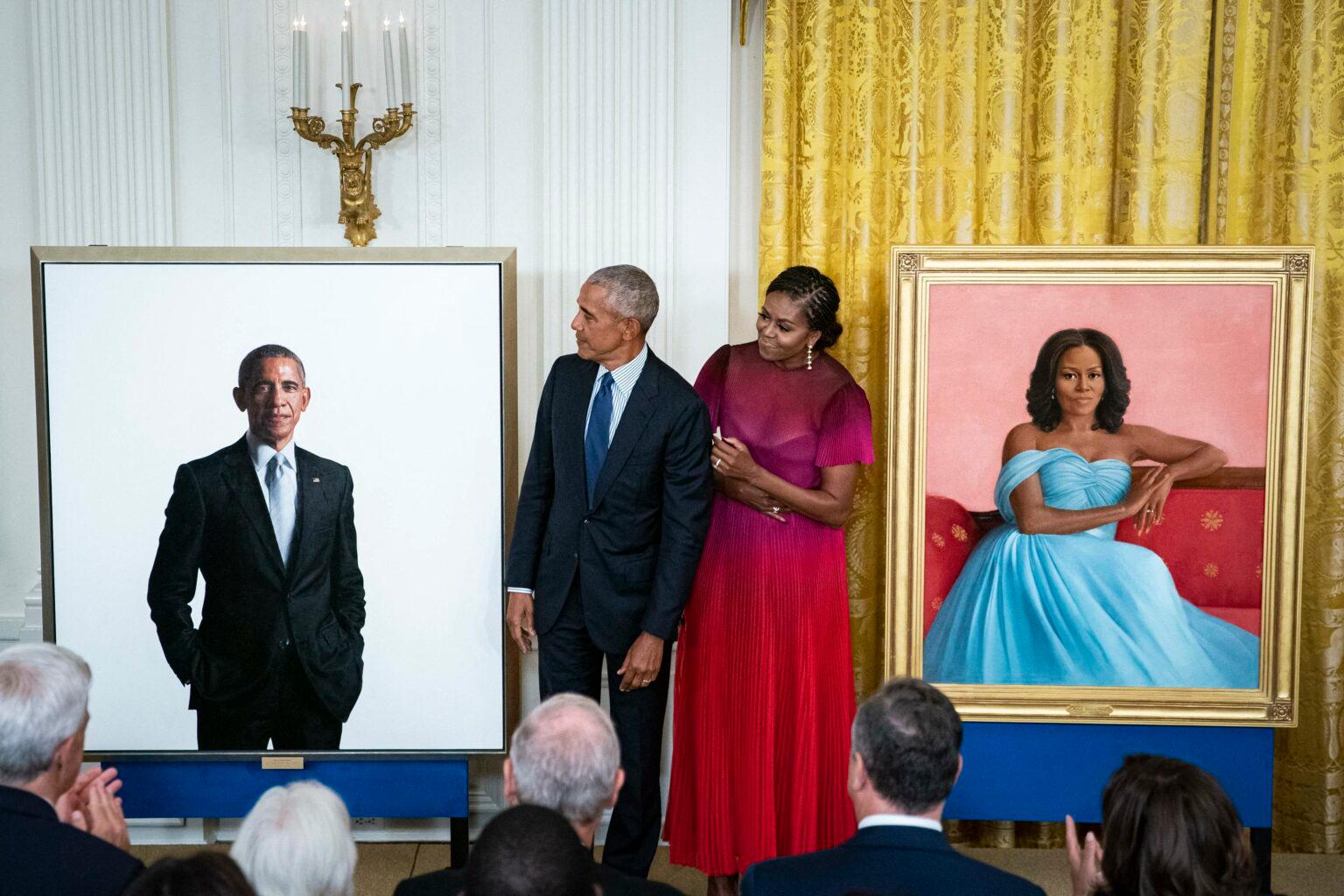 Barack & Michelle Obama's Official White House Portraits Unveiled