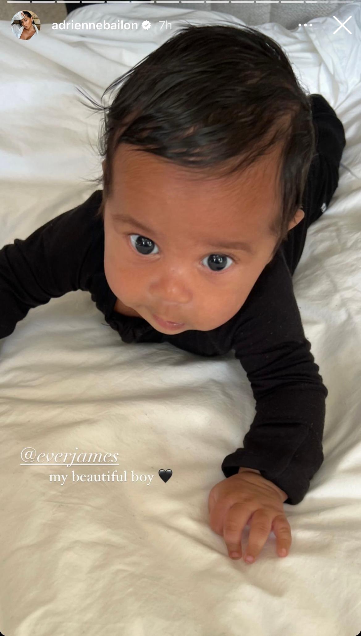 Adrienne Bailon Gushes About 'Morning Cuddles' With Son