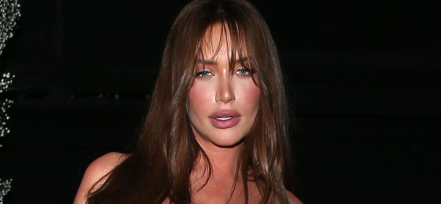 Stassie Karanikolaou Ditches Bra In Her Thin Black Dress