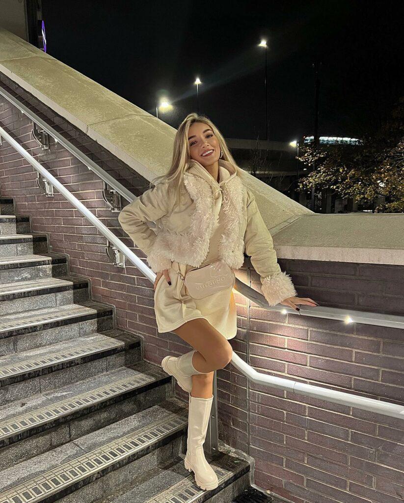 Beaux Raymond Turns Heads In A Tiny White Crop Top