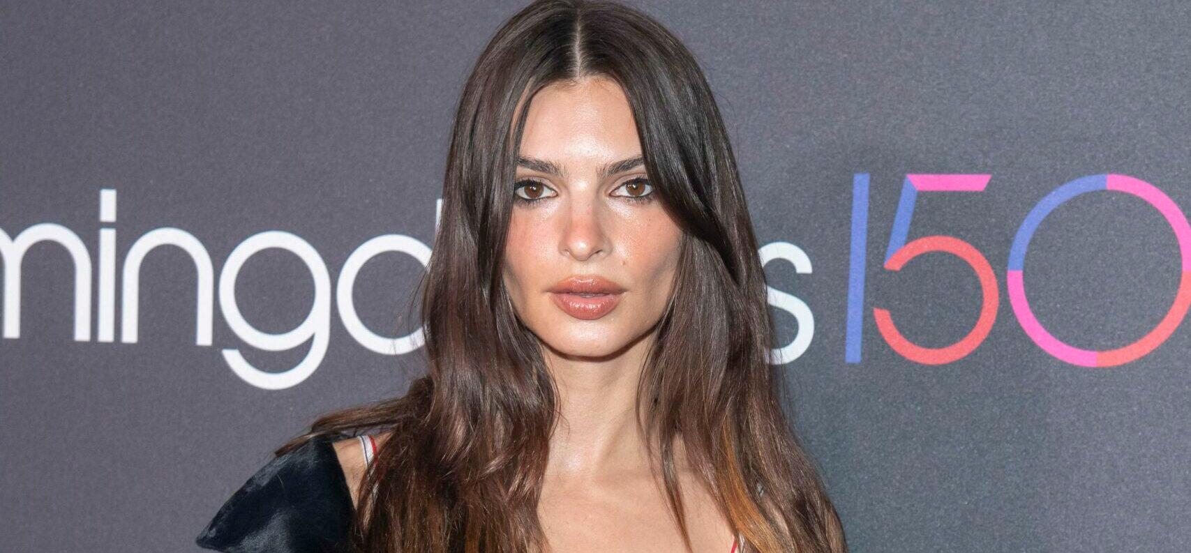 Emily Ratajkowski Dons A Very Tiny Two Piece In Her Kitchen