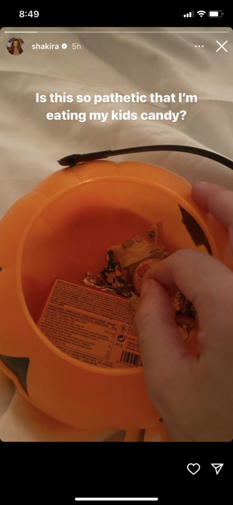 Shakira Asks If She's 'Pathetic' For Stealing Her Kids Candy