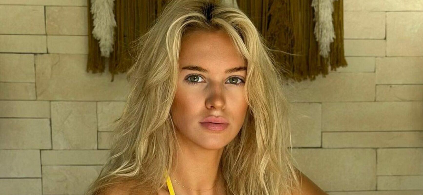 Heather Tom Blue Bikini