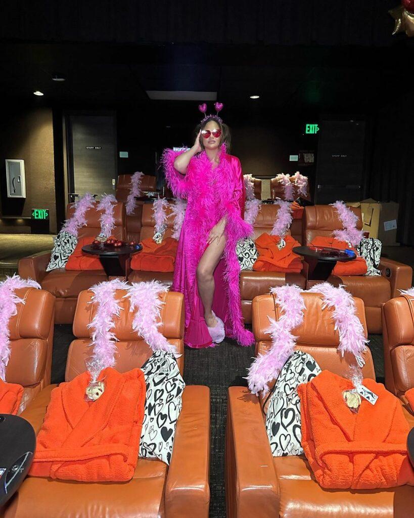 Chrissy Teigen Opts For 'Galentine Date' With Friends This Valentine