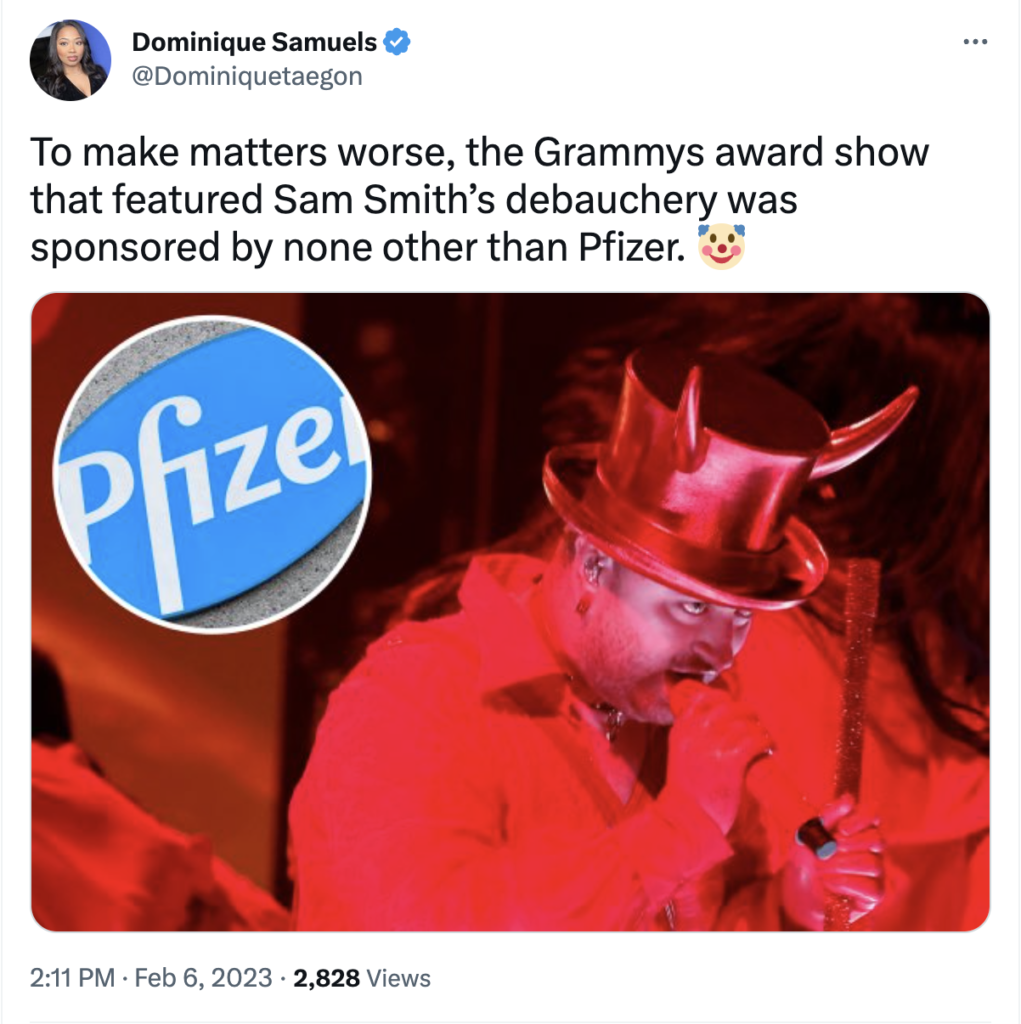 Sam Smith Attacked On Social Media For 'Satanic' Grammy