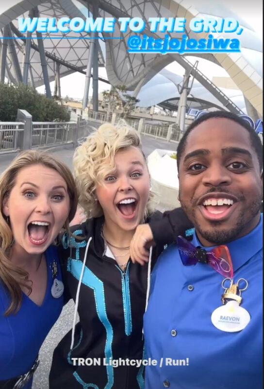 JoJo Siwa Rides Walt Disney World's Newest TRON Coaster