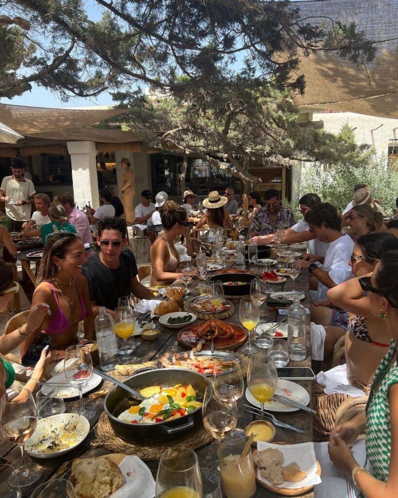 Ariel Frenkel Wears Mesh White Dress While Vacationing In Spain