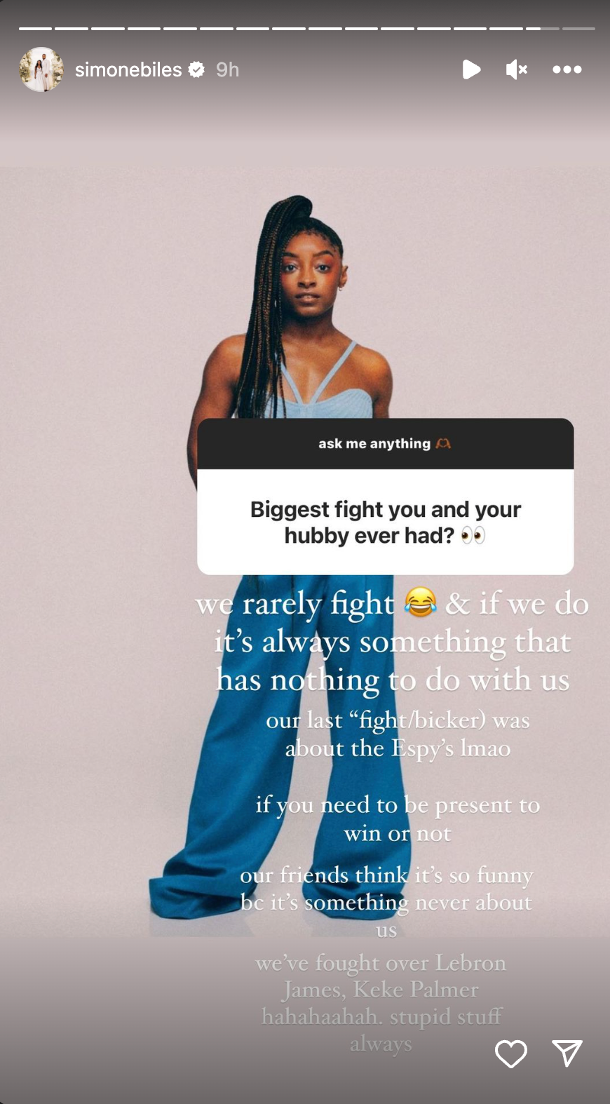 Simone Biles Gets Candid About 'Biggest Fight' With Husband