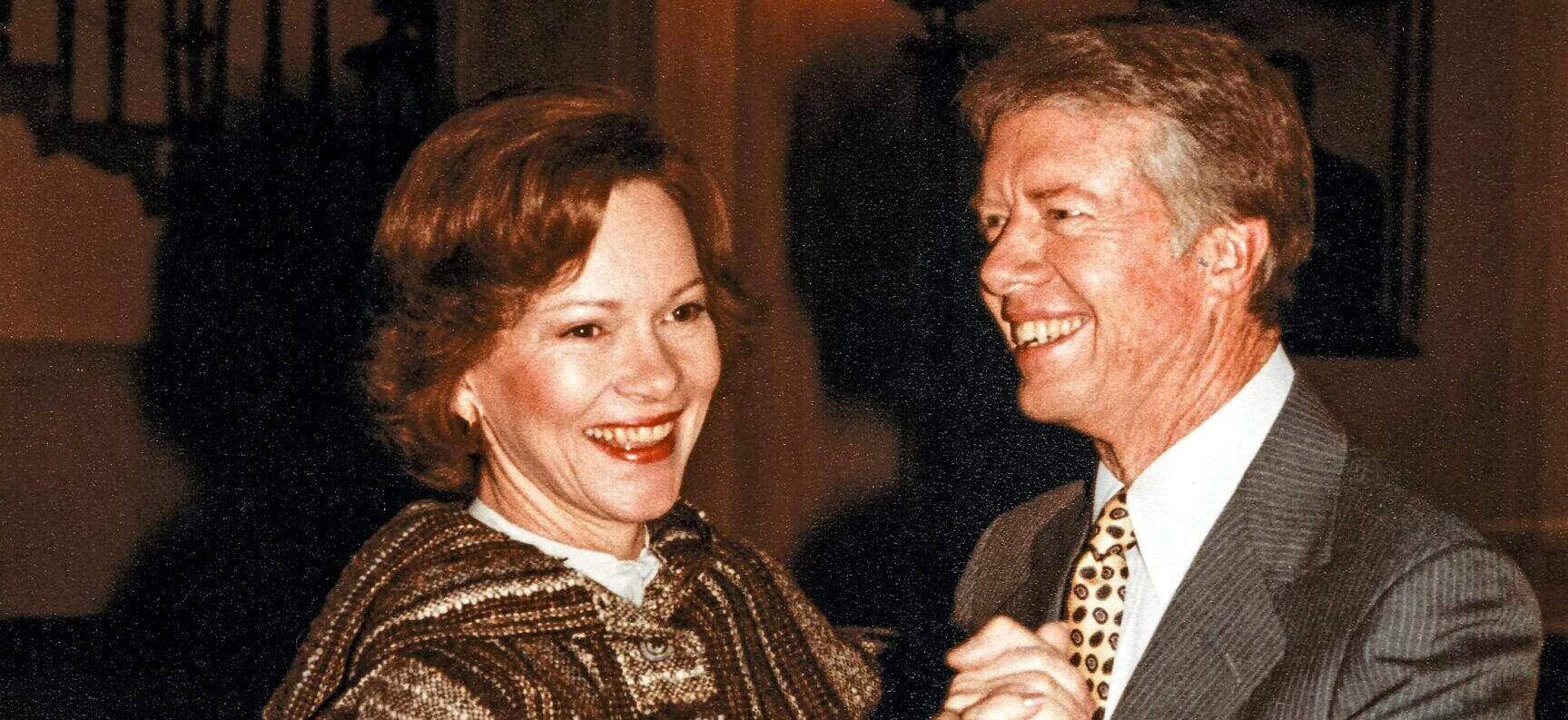 Jimmy Carter Seen on Rare Public Outing For Late Wife's Memorial