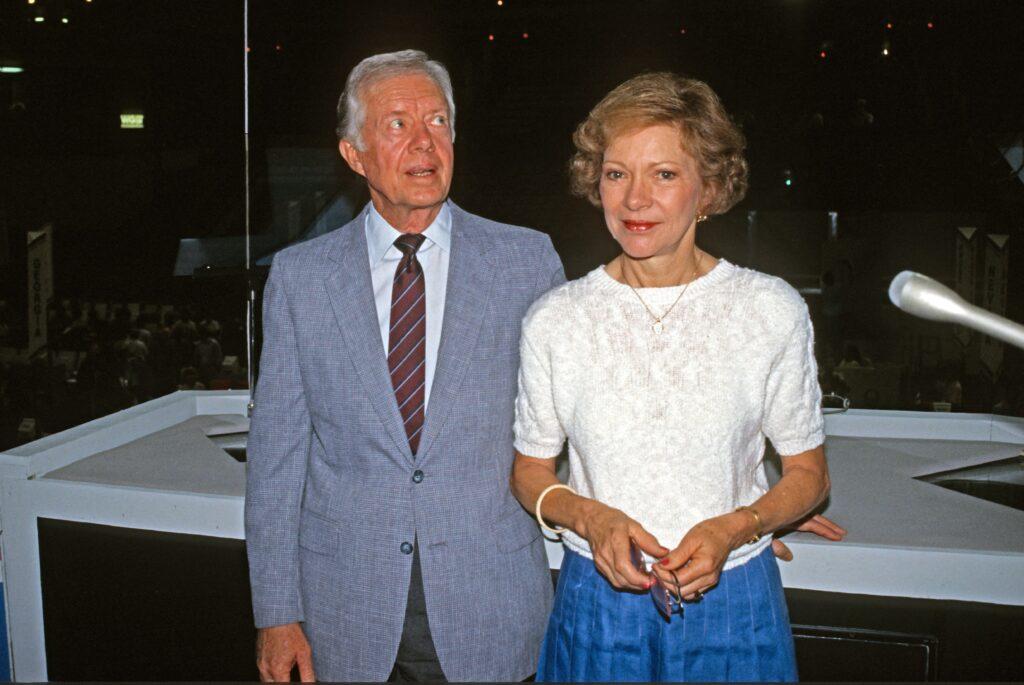 Jimmy Carter Seen on Rare Public Outing For Late Wife's Memorial