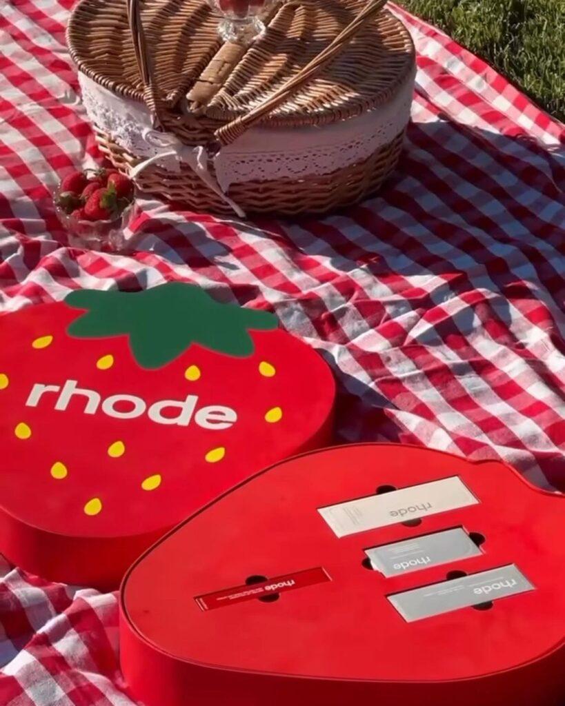 Justin Bieber Embraces Strawberry Theme At Hailey's New Launch