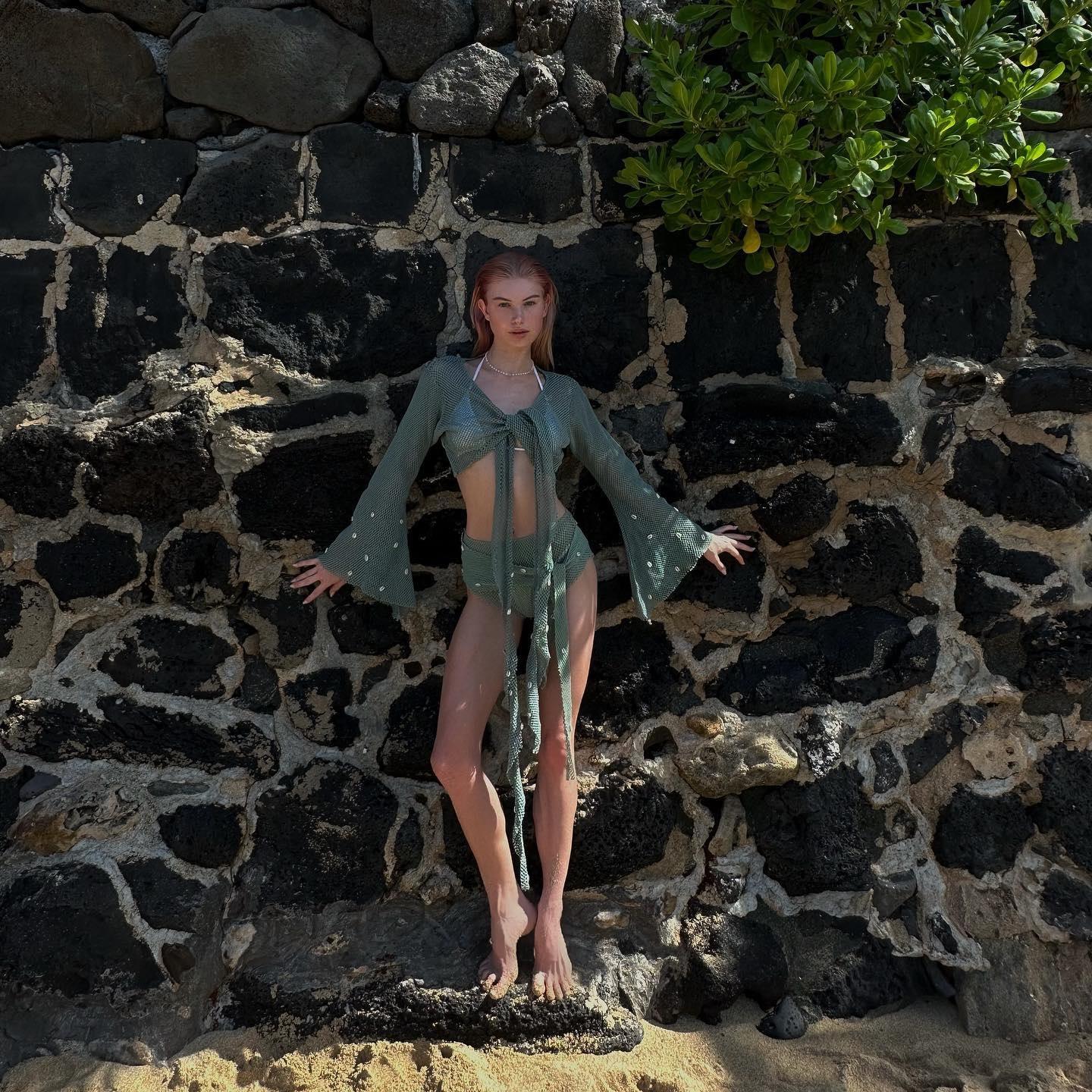 Brittan Byrd In Tiny Tube Top Enjoys Some ‘Sun Therapy’