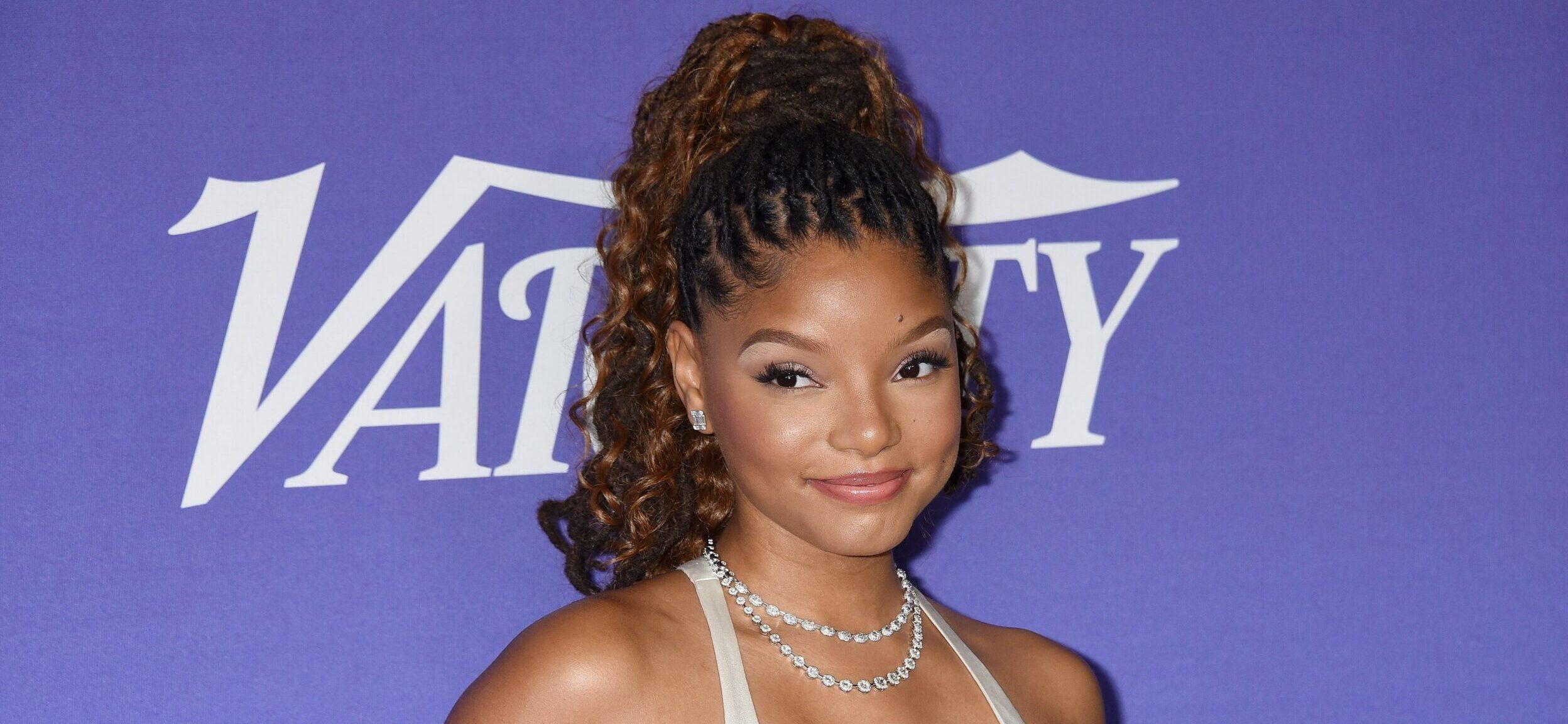 Halle Bailey Flaunts Her Huge Baby Bump, Twerks Alongside Sister Chloe