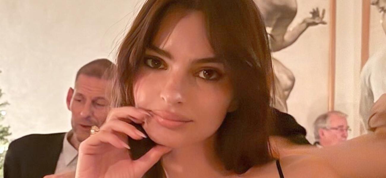 Emily Ratajkowski Kisses 2023 Goodbye Without Visible Undies