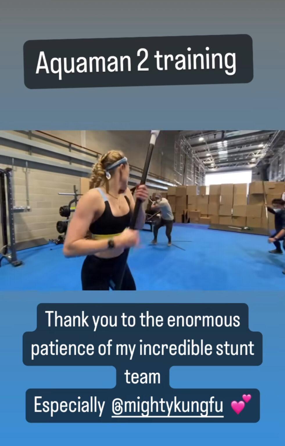 Amber Heard's Training Was Insane For Fight Scenes In 'Aquaman 2' [Video]
