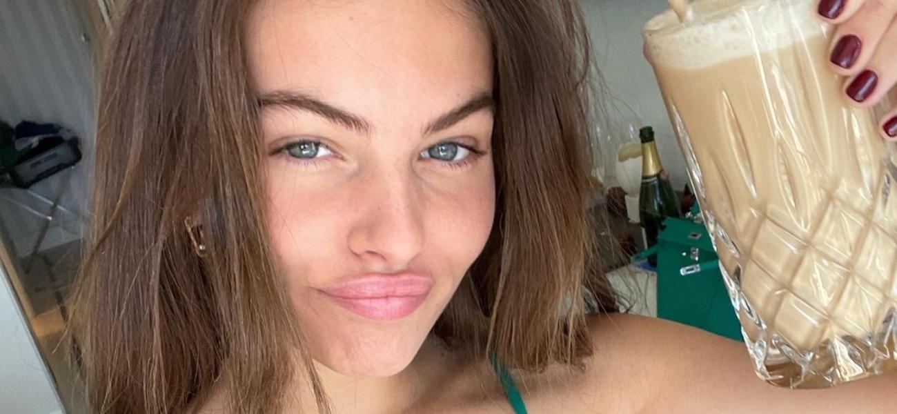 Model Thylane Blondeau Stuns In Tight Swimsuit