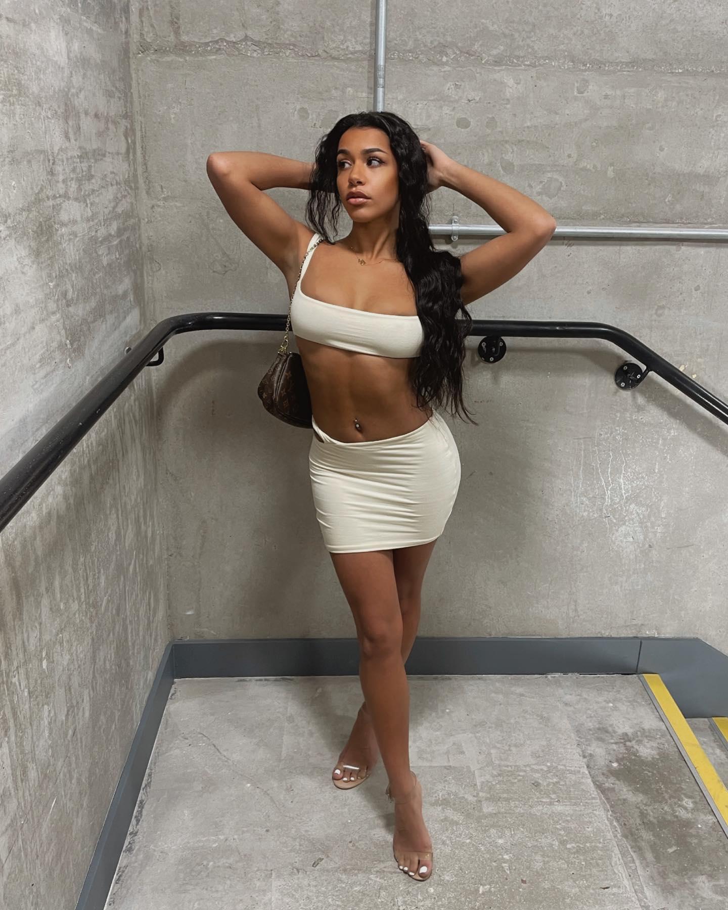 Izzy Fairthorne In Two-Piece Dress Says ‘Talk To Me Pretty’