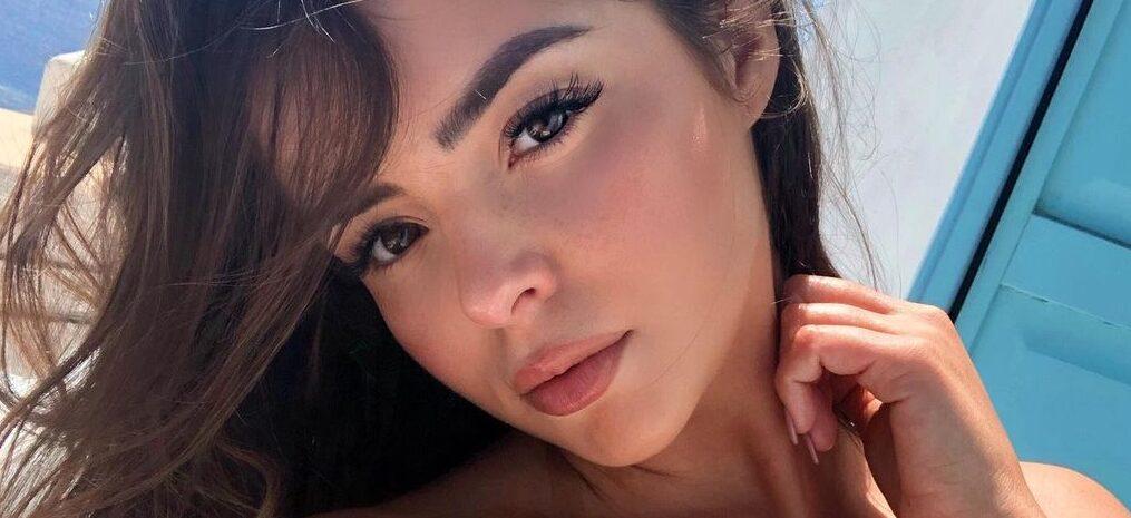 Demi Rose In A Plunging Blue Top Shows Off Her Stunning 'Birthday Glam'