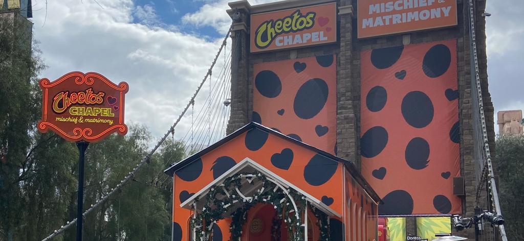 Flamin' Hot Vows: Say 'I Do' In A Cheesy Way At The Cheetos Chapel In ...