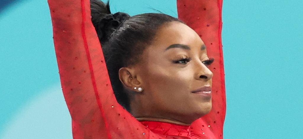 Simone Biles Stuns In Bold Mini Skirt For 'Twenty Ate' Birthday