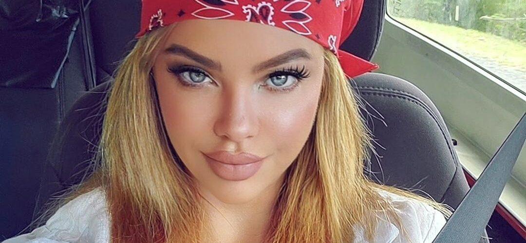 Dana Hamm In Red Slingshot Bikini Covers Herself In Sprinkles