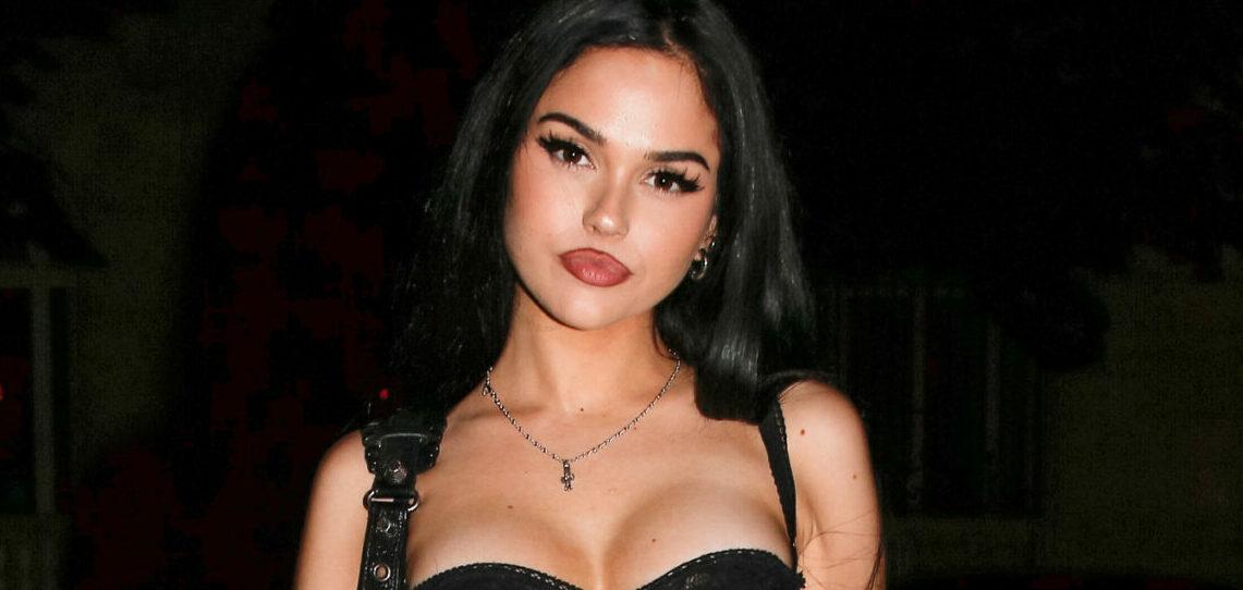 Maggie Lindemann Shows A Busty View In Her Black Bra