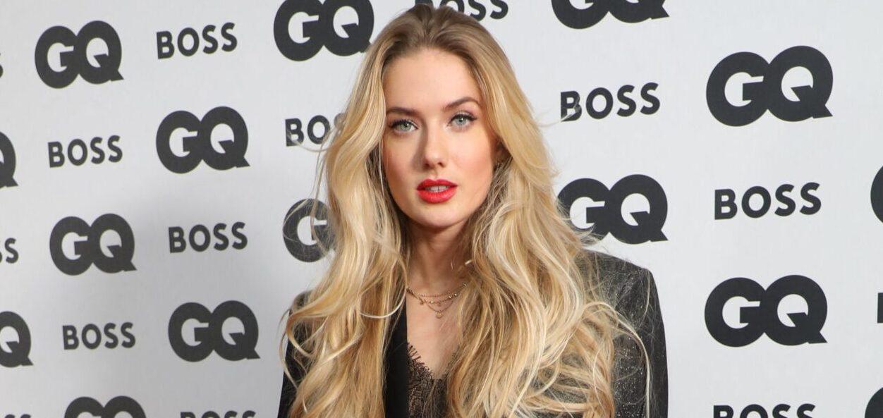 German Runner Alica Schmidt Flaunts Her Chiseled Abs In Tiny Blue Bikini