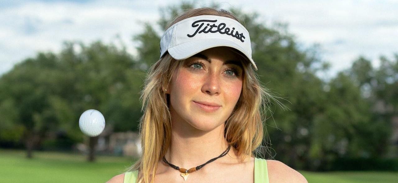 Golfer Grace Charis Finally Hits A Ball In Her Braless Crop Top