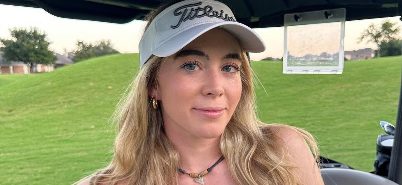 Golfer Grace Charis In Braless Romper Says 'Let's Golf'