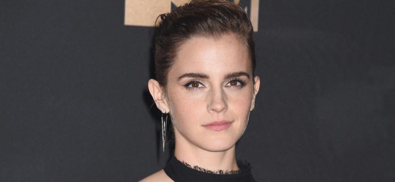 Emma Watson All Smiles In Bikini Bottoms With A Cute Dog