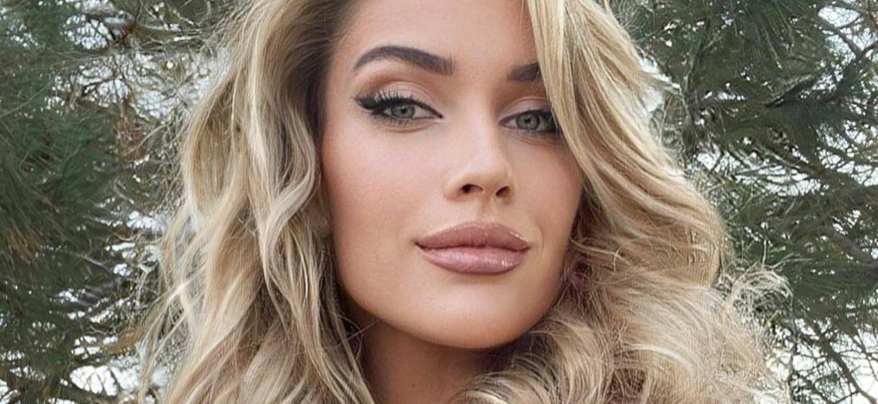 Paige Spiranac Enjoys Outdoor Beer In Plunging Underwear