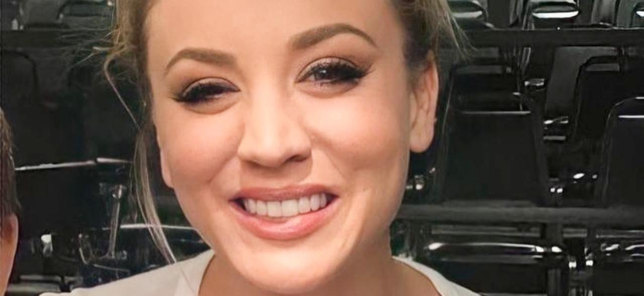 Kaley Cuoco Stuns Grabbing Iced Starbucks In See-Through Top