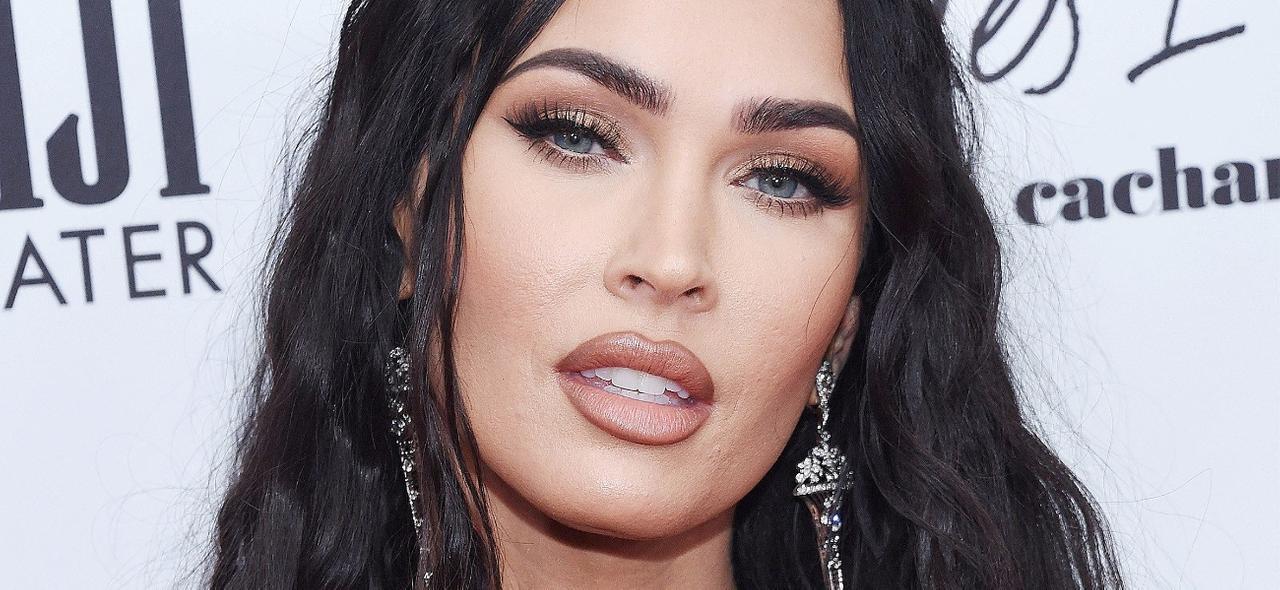 Megan Fox Wears Nothing Beneath Her Chain Mail Beach Dress