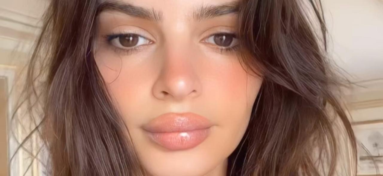 Emily Ratajkowski Wears Nothing Beneath Her Open Jacket