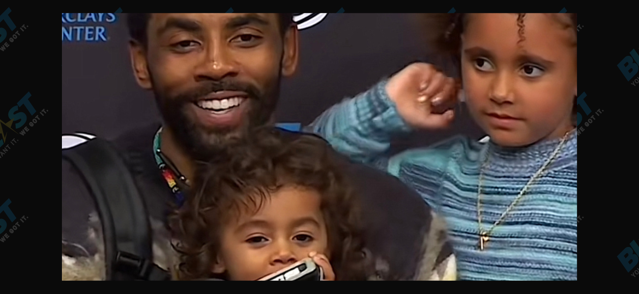 Kyrie Irving Brought His Kids To Postgame Press Conference