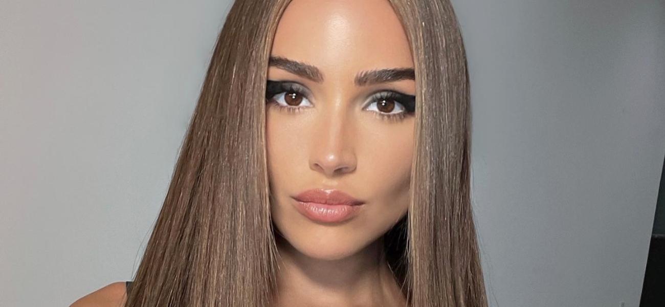 Olivia Culpo Slurps Spaghetti Poolside In A String Bikini