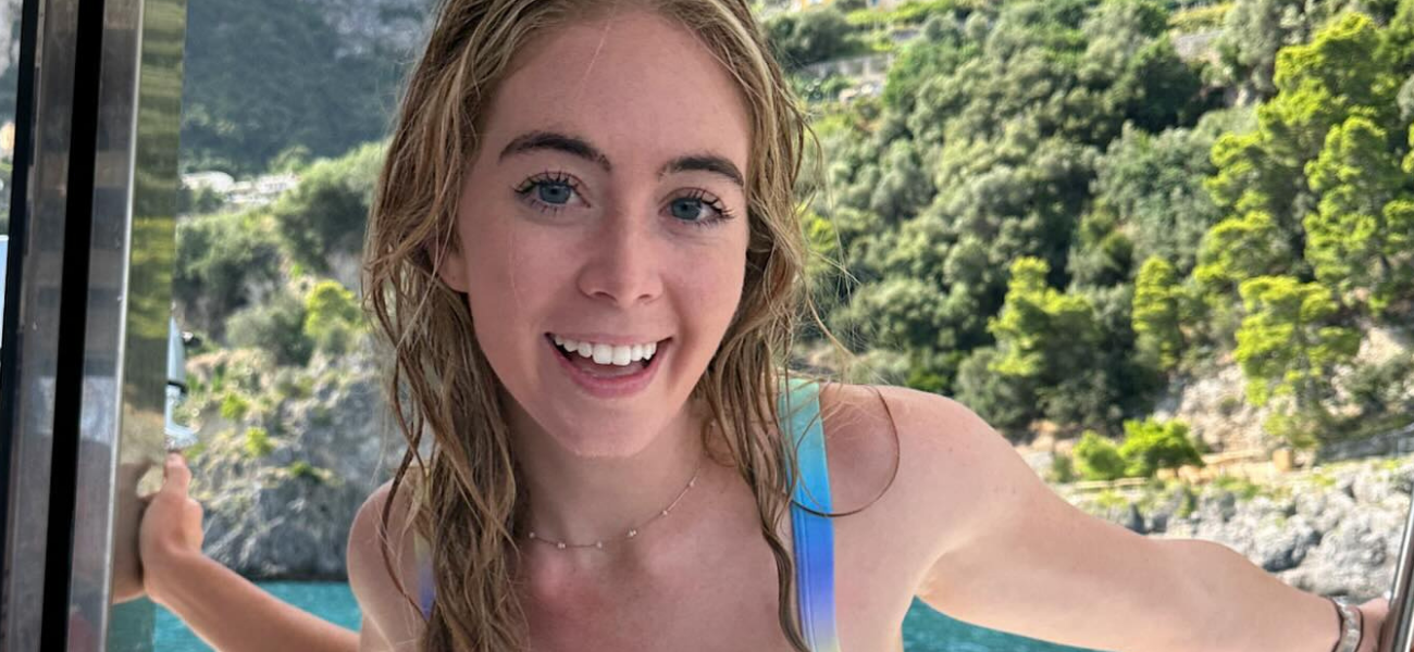 Golfer Grace Charis In Tie-Dye Two-Piece Says 'Let's Play Mermaids'