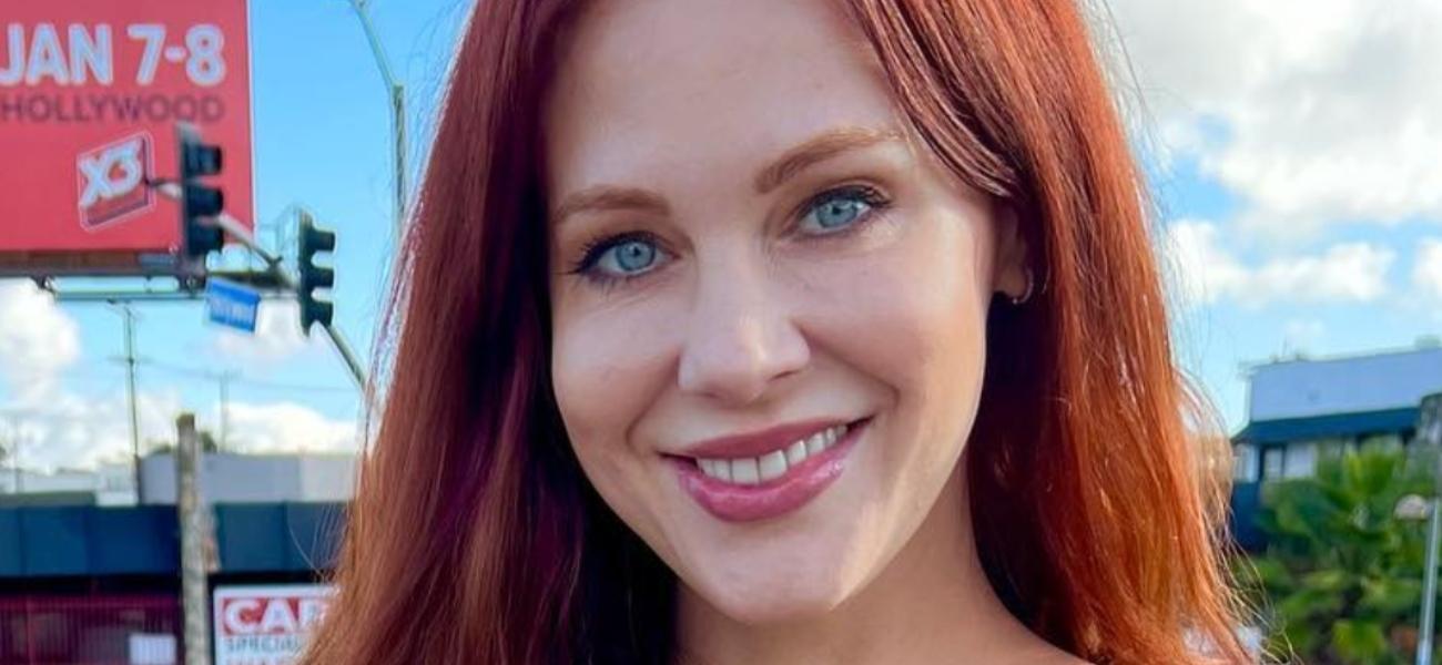 Maitland Ward In Plunging Bikini Celebrates Her 'Cherries'