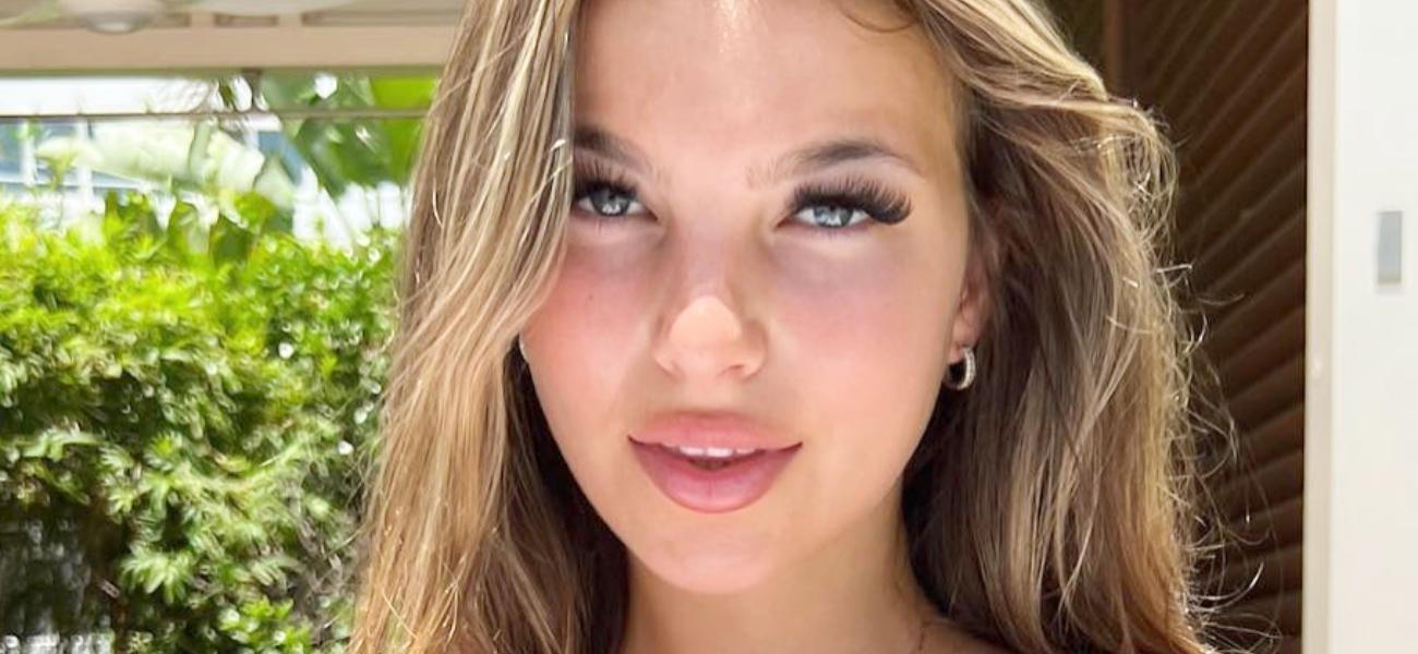 Grace Boor Sunkissed In String Bikini Promises To 'Drop My Top'