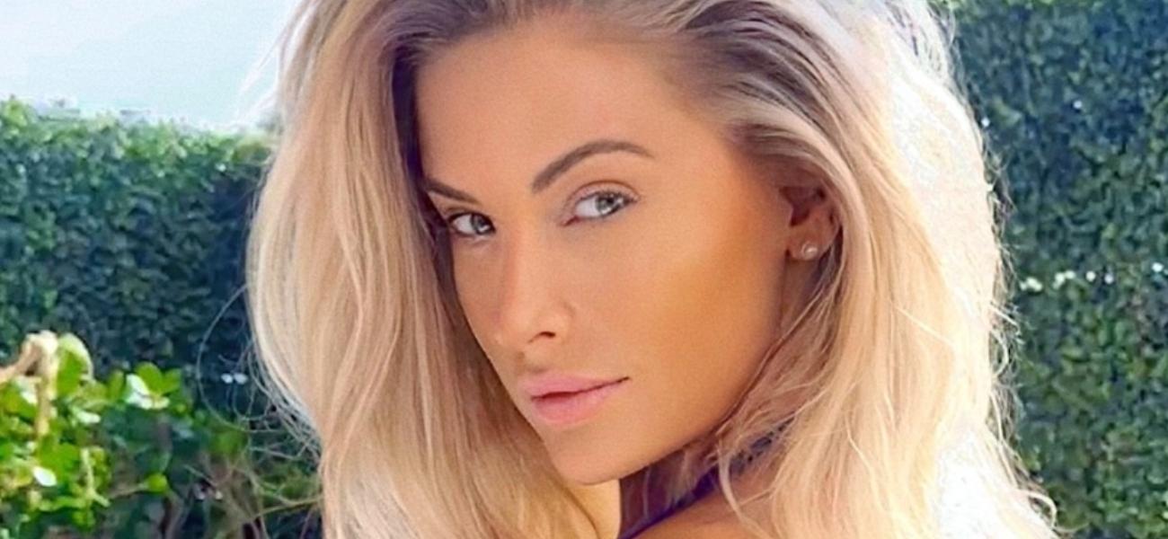 Ashley Alexiss In String Bikini Has A 'Tough' Life Outdoors In L.A.