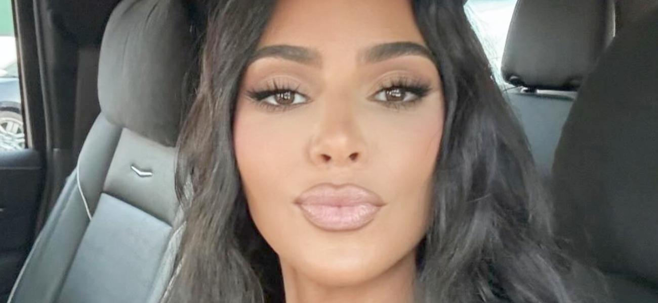 Kim Kardashian Shows Her Big Heart In Miniscule String Bikini