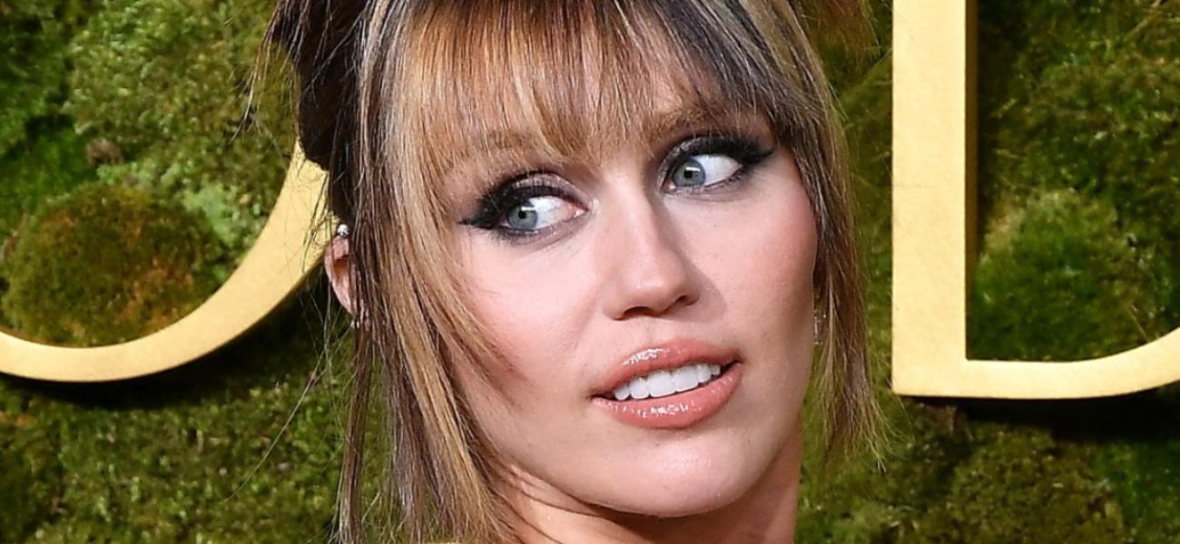 Miley Cyrus Exposes Chest In See-Through Top With Nothing Else