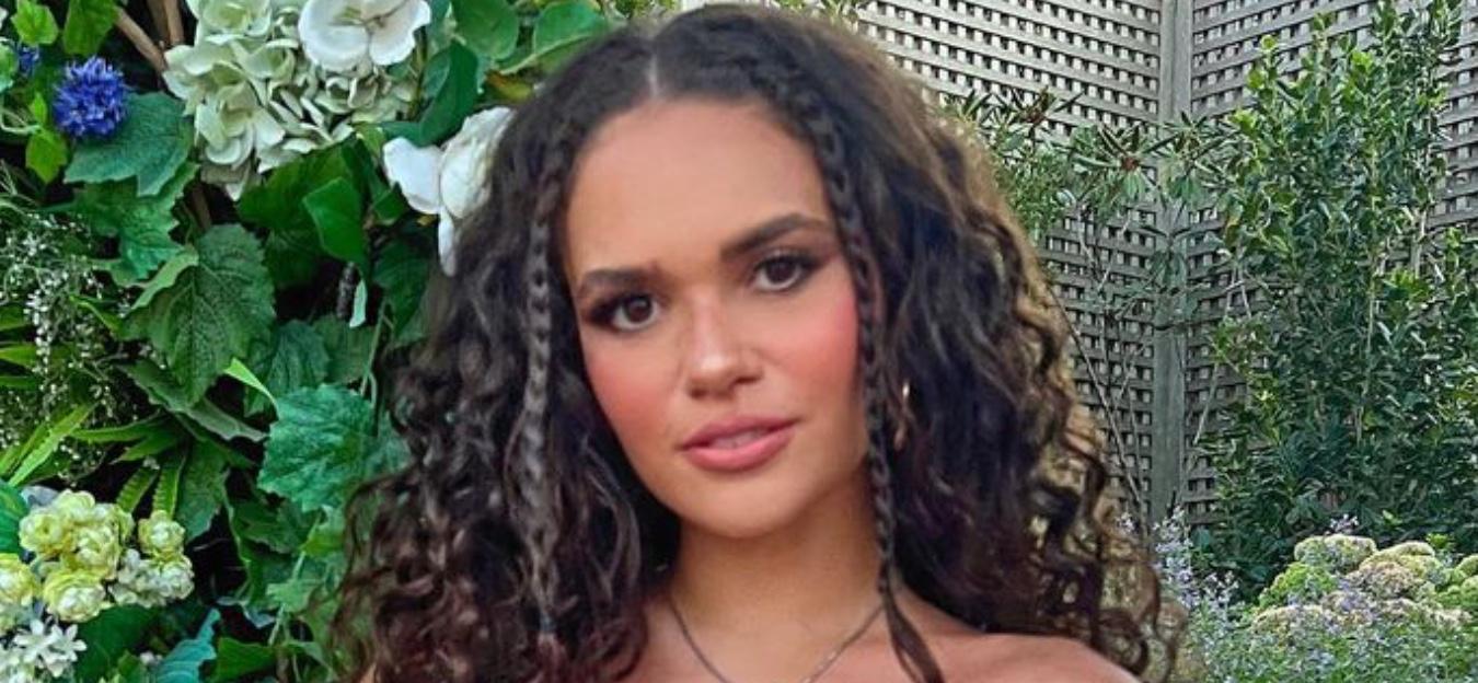 Madison Pettis Hits Up The Beach In A Tiny Leopard-Print Bikini