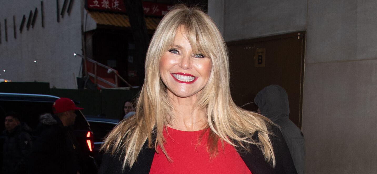 Christie Brinkley Stuns In A Red Hot String Bikini In New Photos
