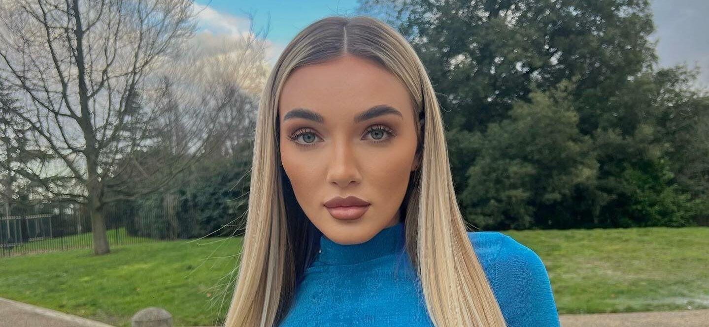 Beaux Raymond Puts On A Busty Display In A Thin Blue Crop Top