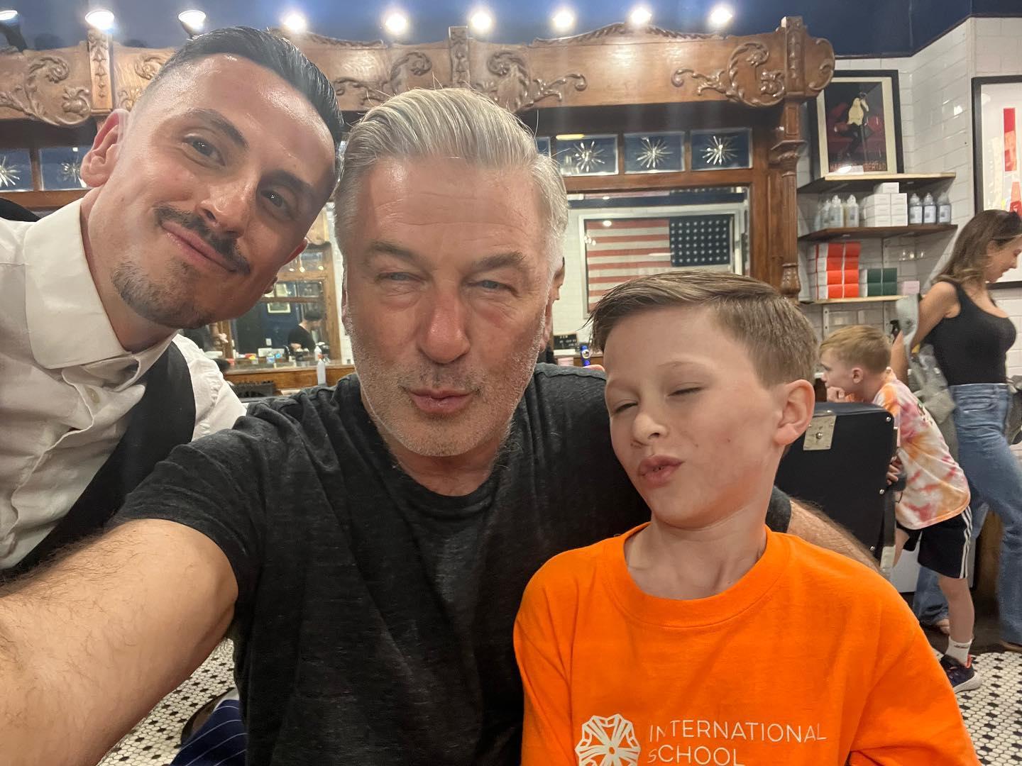 Alec Baldwin Spends Time With His Sons Following 'Rust' Filming