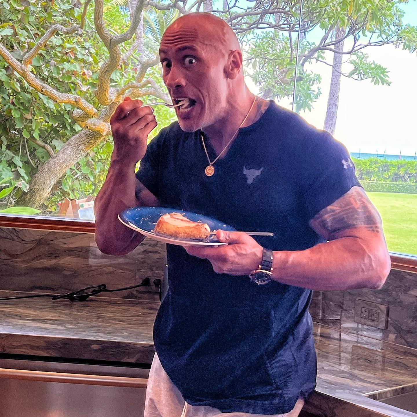 Dwayne Johnson Triples Down On French Toast For Cheat Meal Sunday!